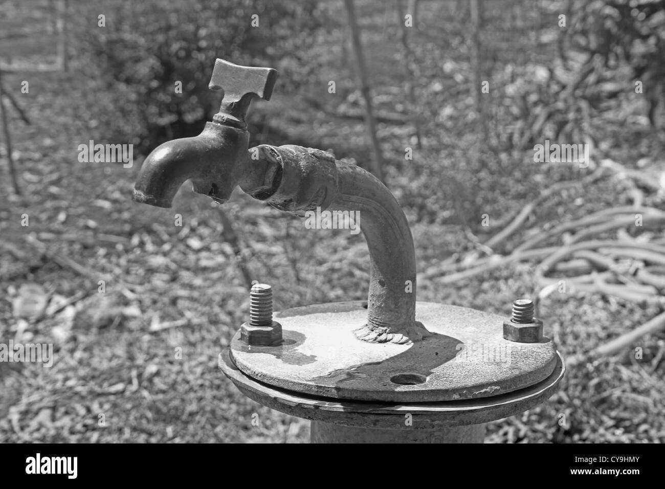 Community Water Tap Stock Photo - Alamy