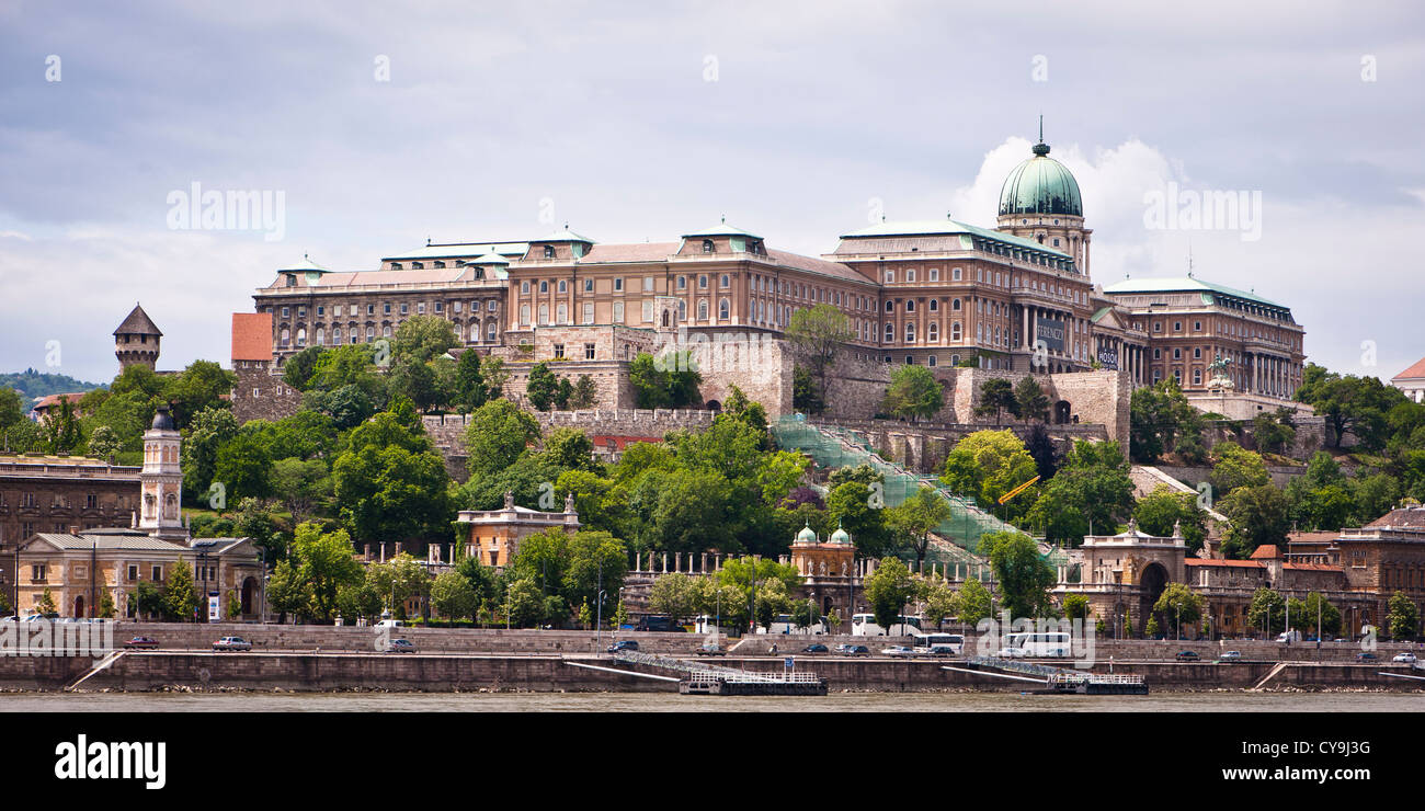 Buda Castle and the Hungarian National Gallery, Budapest Stock Photo ...