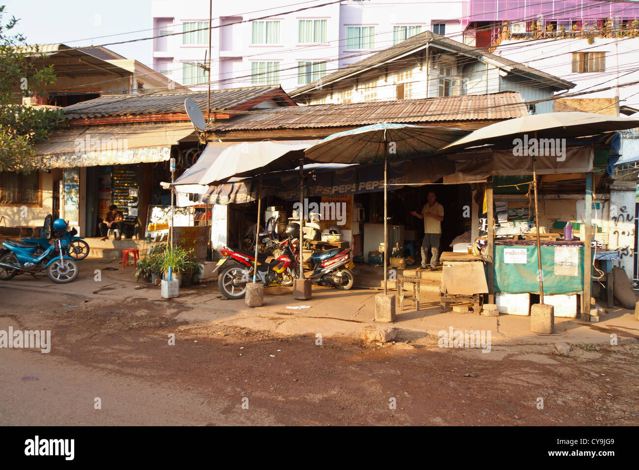 Street Scenery in Vientiane, Laos Stock Photo - Alamy