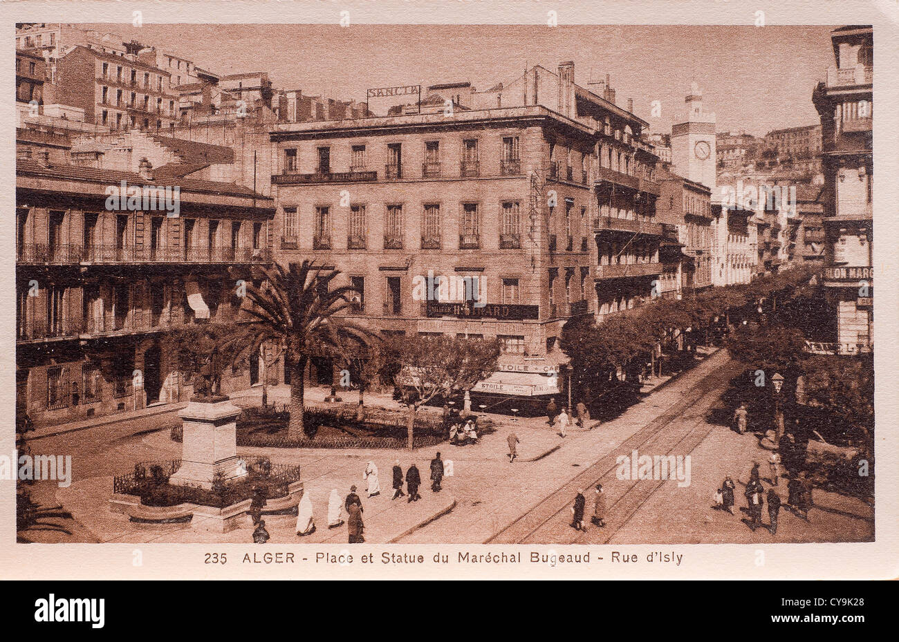 A view of Algiers in an old postcard Stock Photo - Alamy