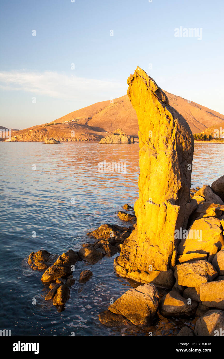 A phallic shaped rock in Myrina on Lemnos, Greece Stock Photo - Alamy