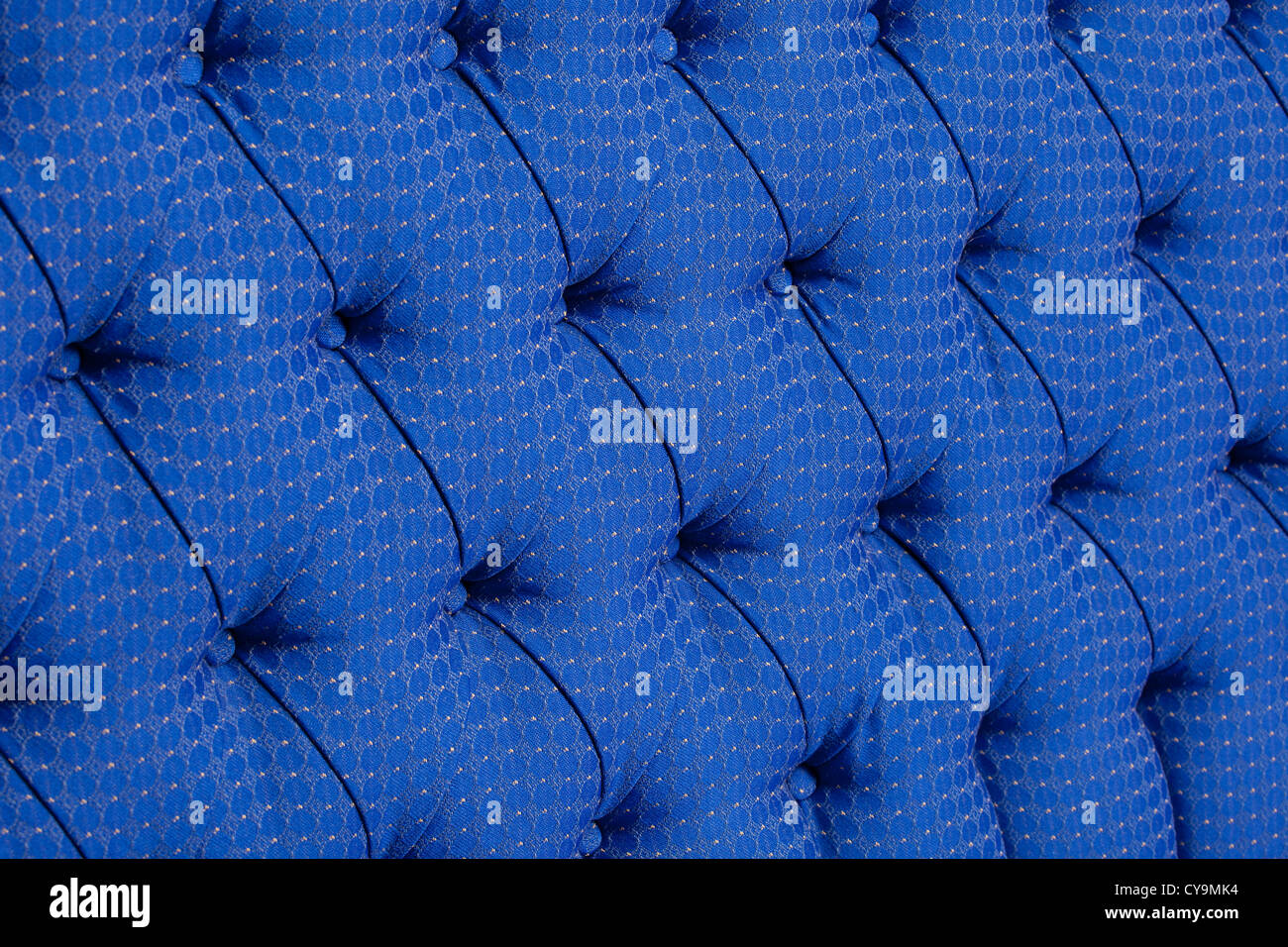 blue upholstery back to sofa / couch antique Stock Photo - Alamy