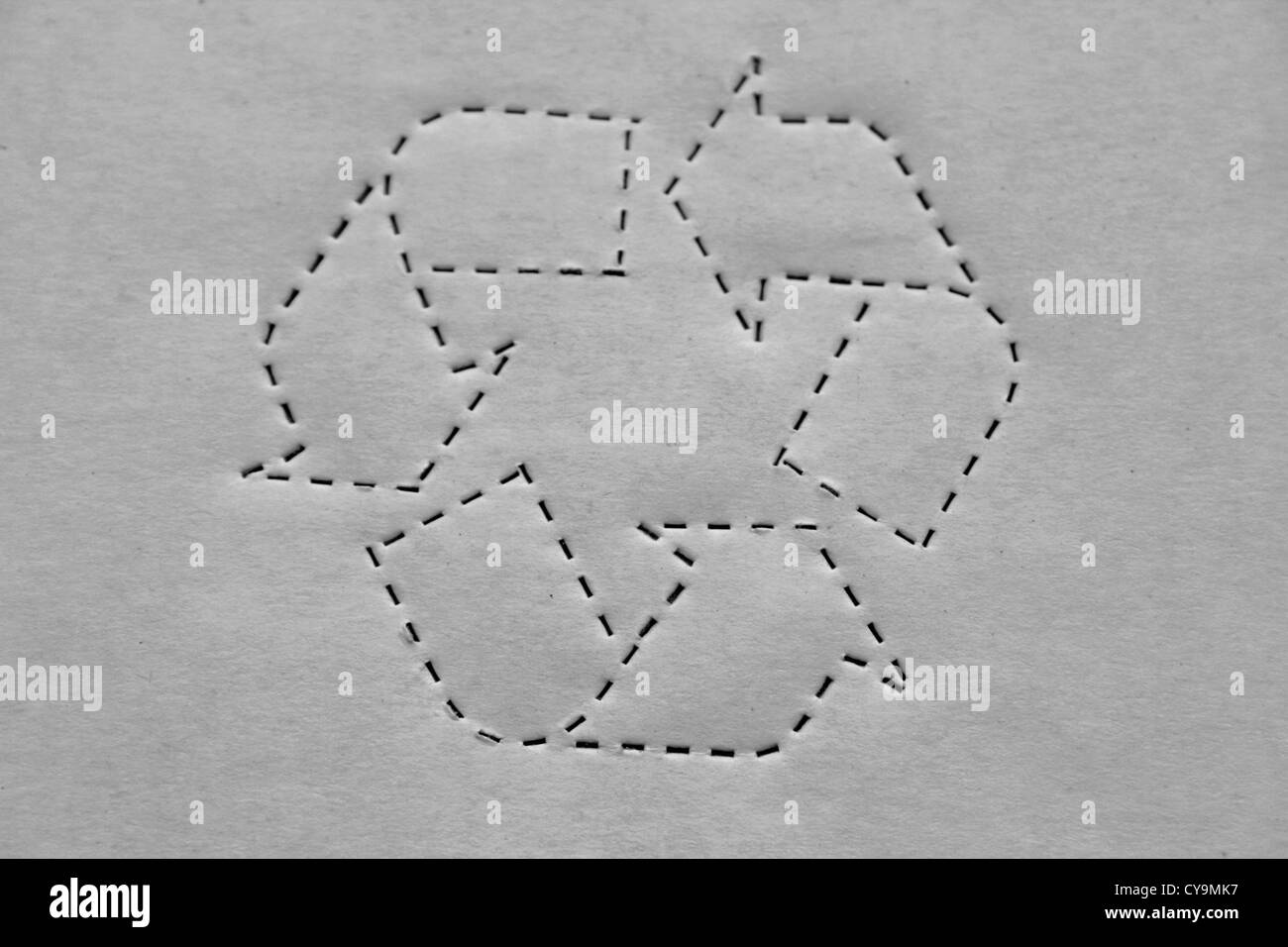 Recycle Sign on White Background Stock Photo - Alamy