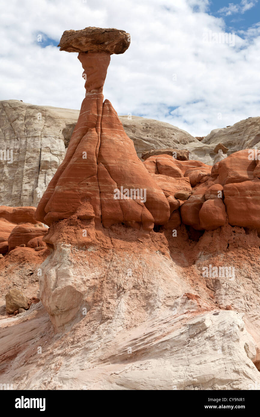 Toadstool hoodoo formation in Grand Staircase Escalante National ...