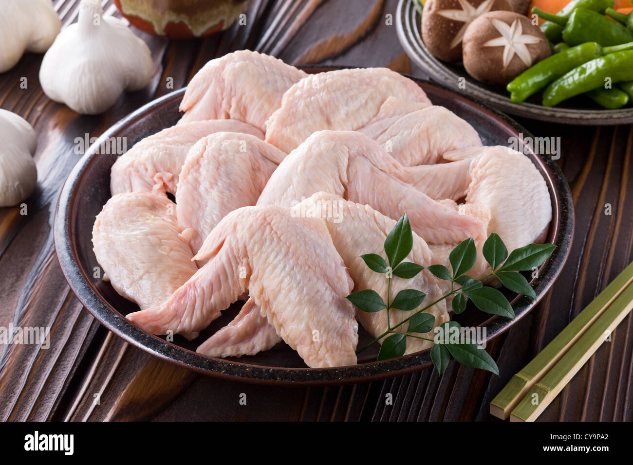 Chicken Wing Tip Stock Photo - Alamy