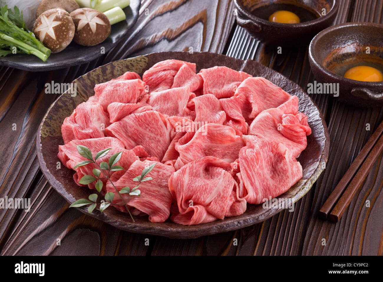 Chopped Chuck Roll of Beef Stock Photo - Alamy
