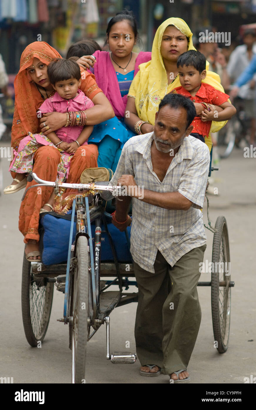 Cycle rickshaw puller on hi-res stock photography and images - Alamy