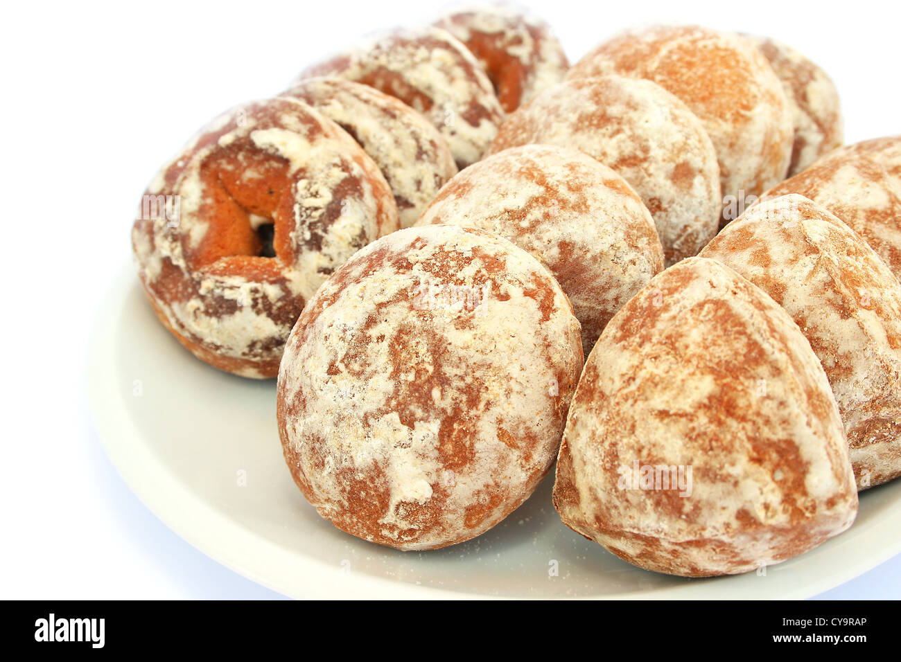 Cookies isolated on white background Stock Photo - Alamy