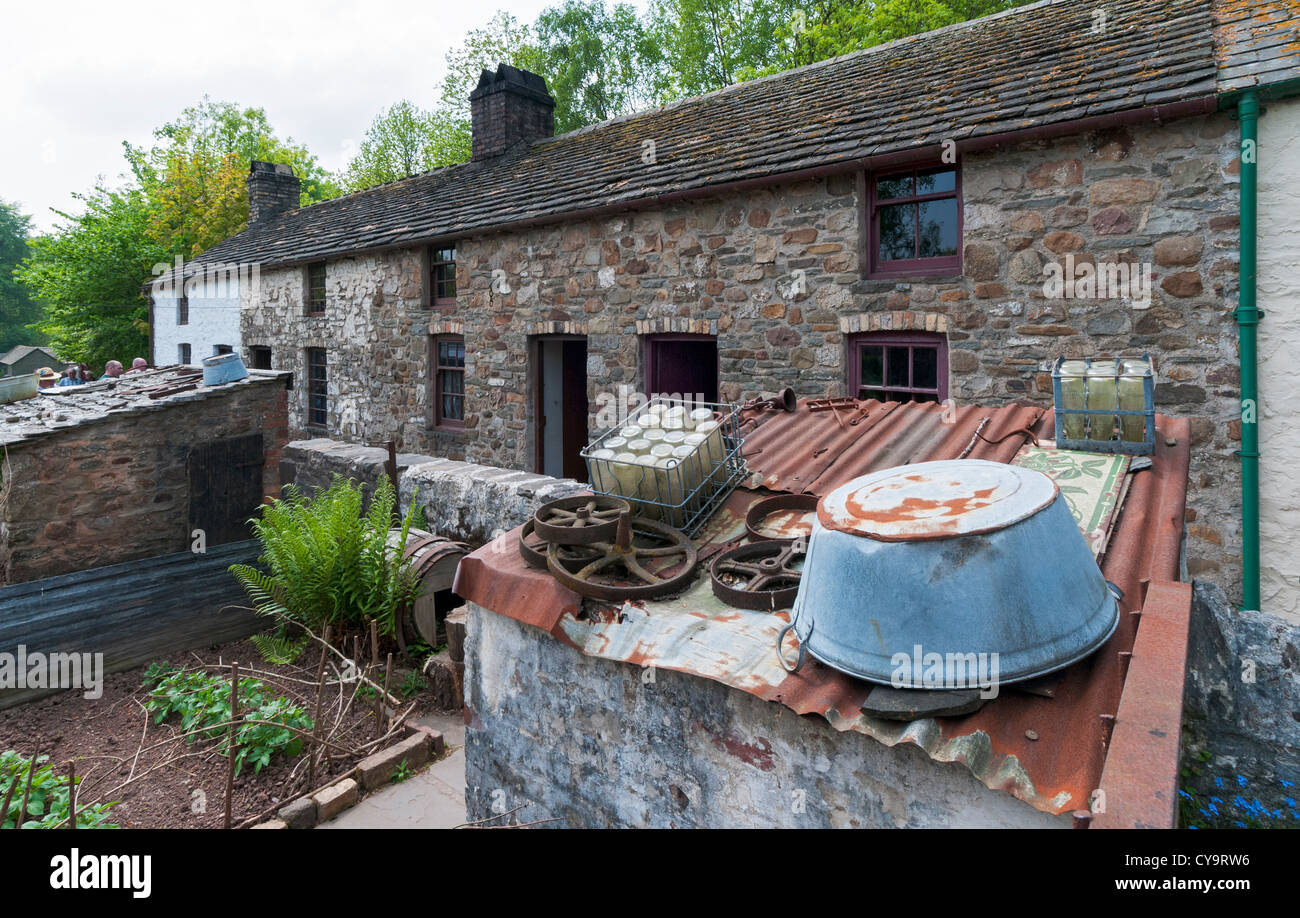 Wales, St. Fagans National History Museum, Rhyd y car Iron Workers ...