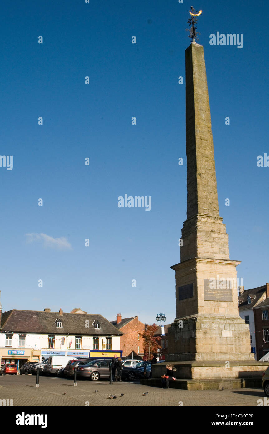 rippon town square north yorkshire Stock Photo - Alamy