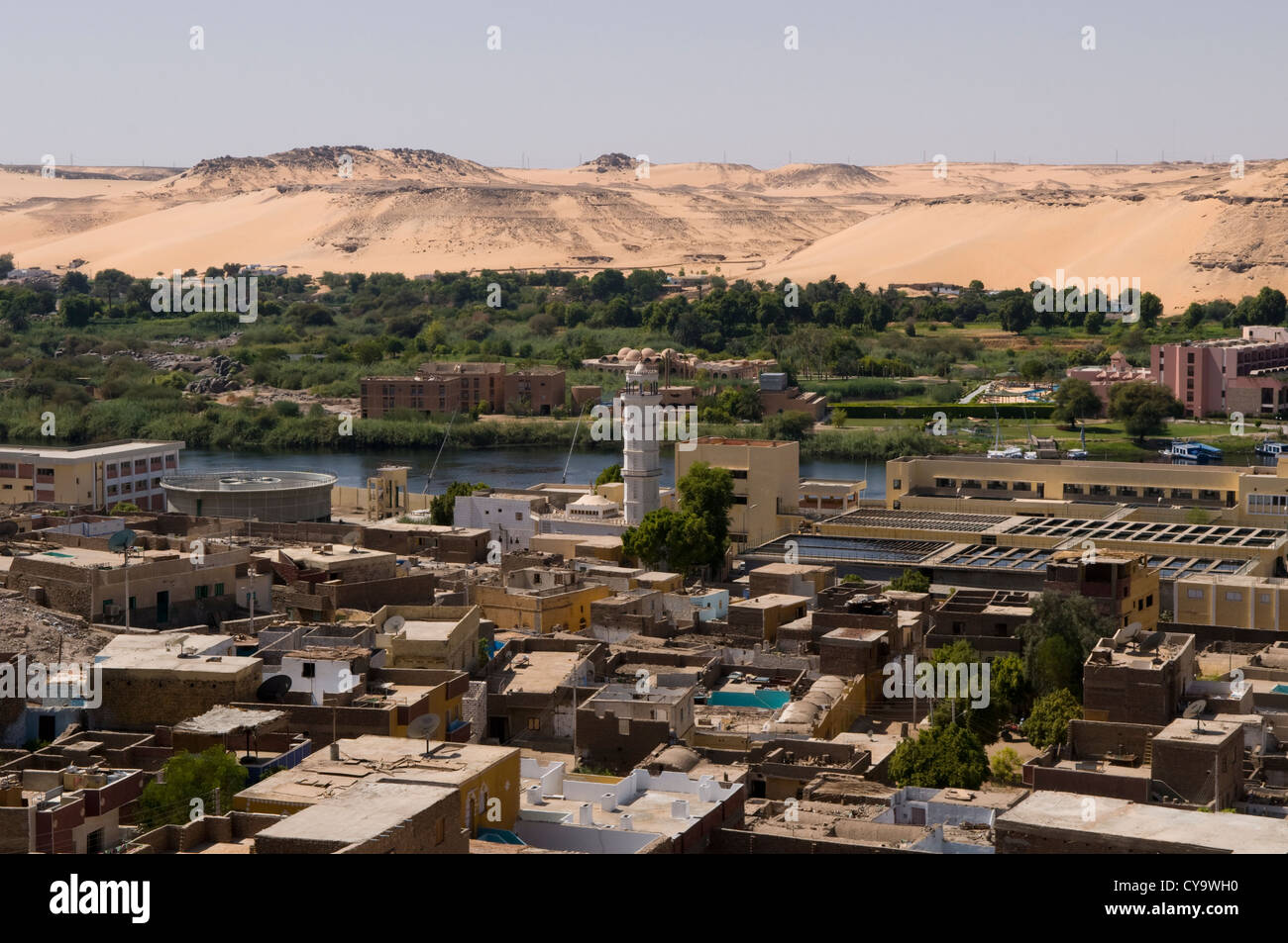 Scenic view of Aswan Southern Egypt Stock Photo - Alamy
