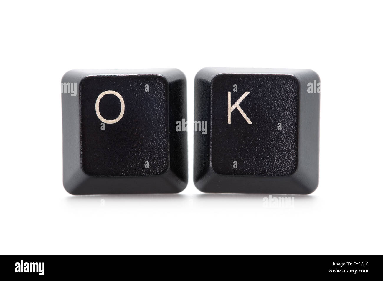 Ok button on keyboard key Cut Out Stock Images & Pictures - Alamy