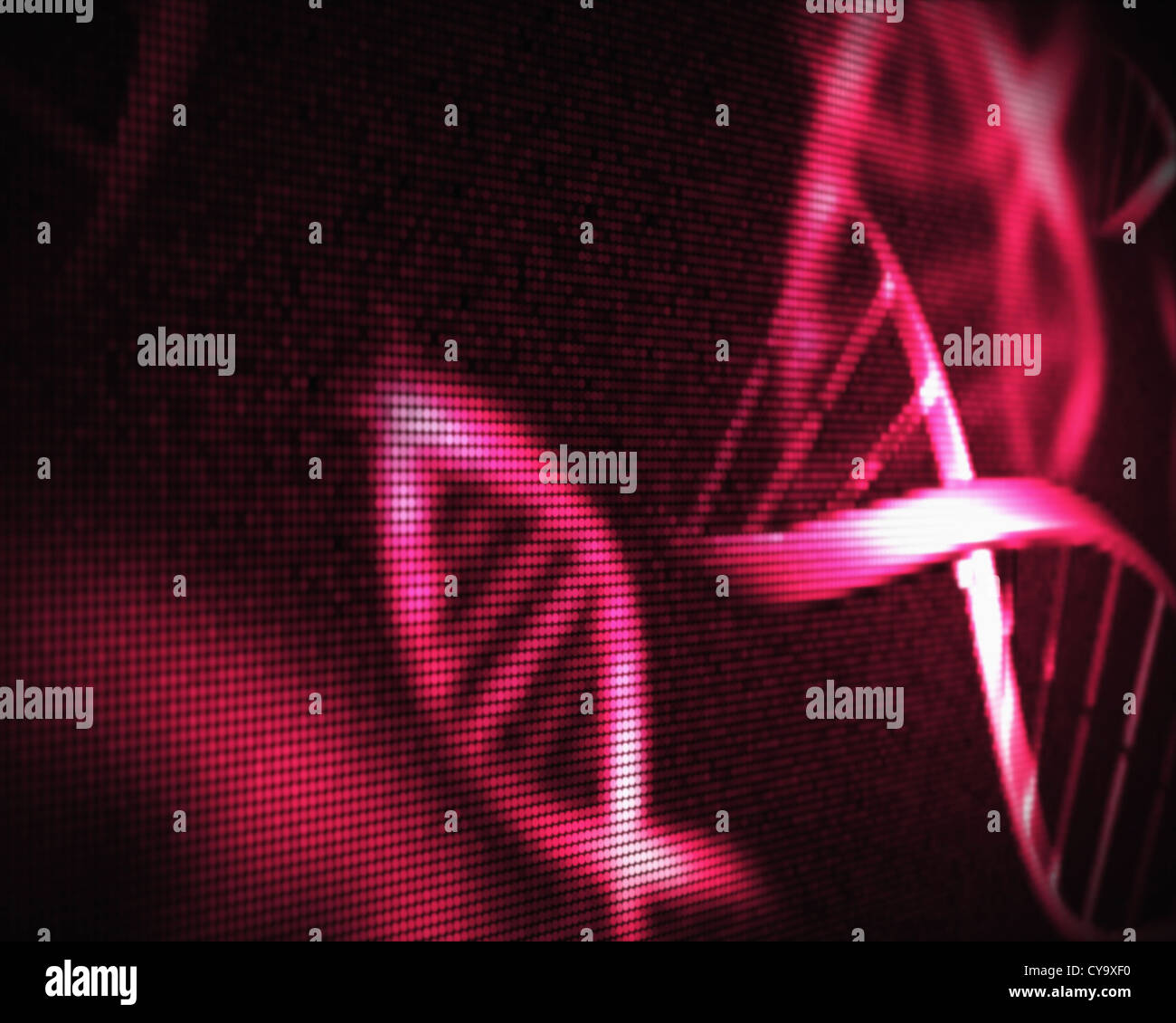 Pink DNA helix Stock Photo - Alamy