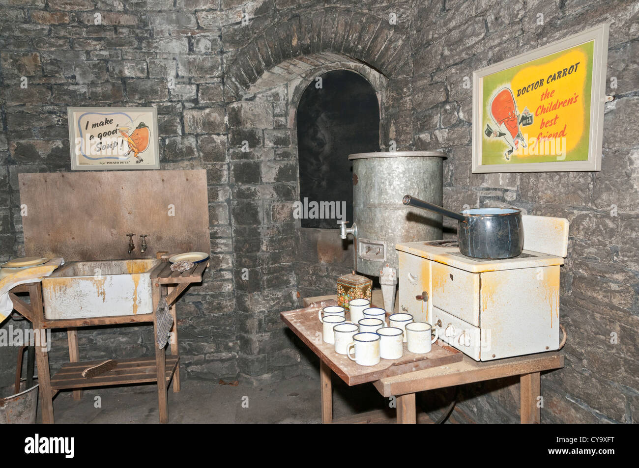 Wales, Cardiff Castle, Wartime Tunnels, World War II bomb shelters in ...