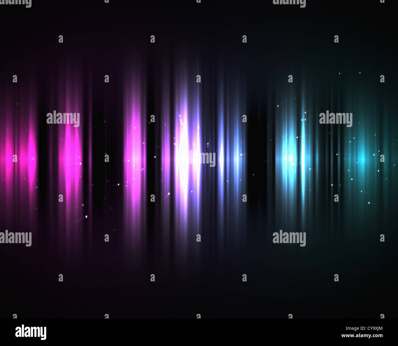 Pink to blue lights in the dark Stock Photo - Alamy