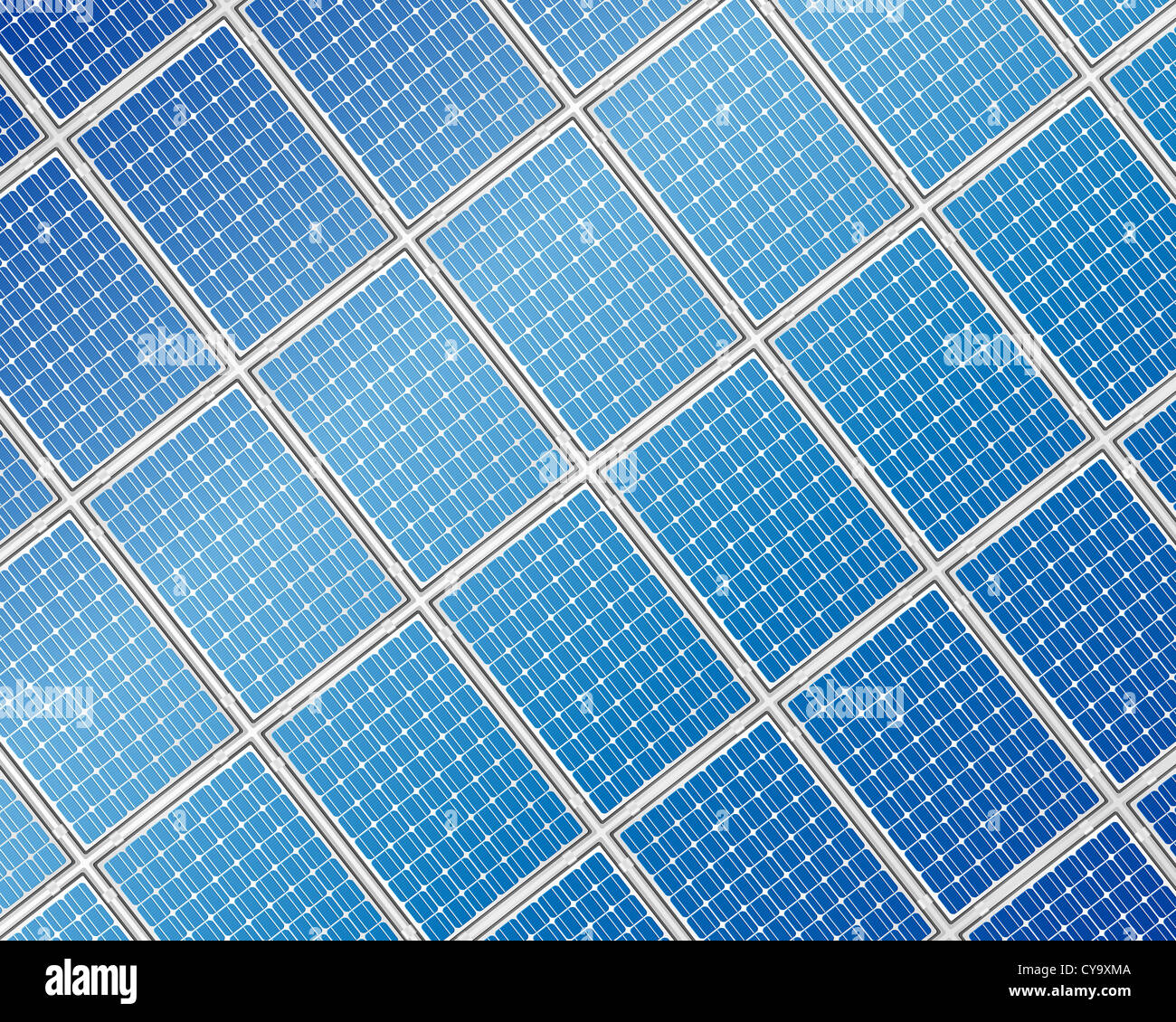 Blue solar panel detailed background. Vector illustration Stock Photo ...