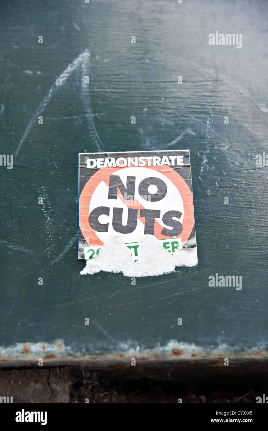 A political statement sticker Stock Photo - Alamy