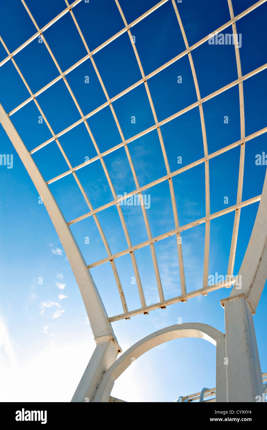 modern architectural structure against blue sky Stock Photo - Alamy