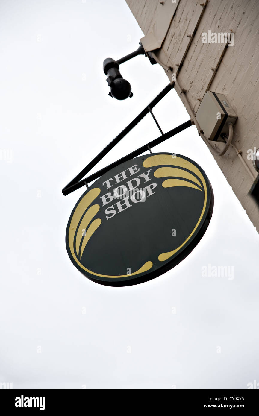 The body shop store sign Stock Photo - Alamy