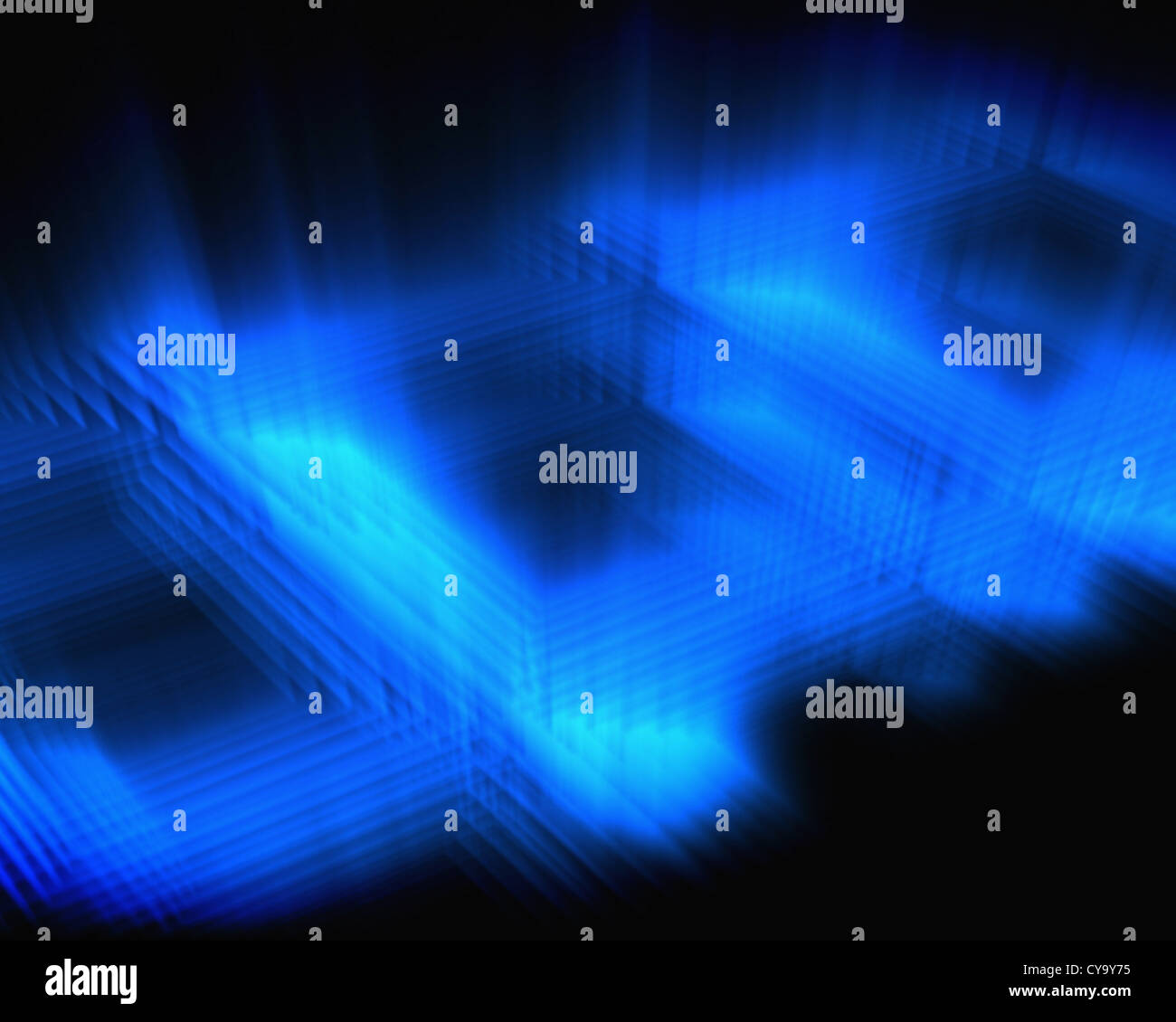 Abstract luminous blue squares Stock Photo - Alamy
