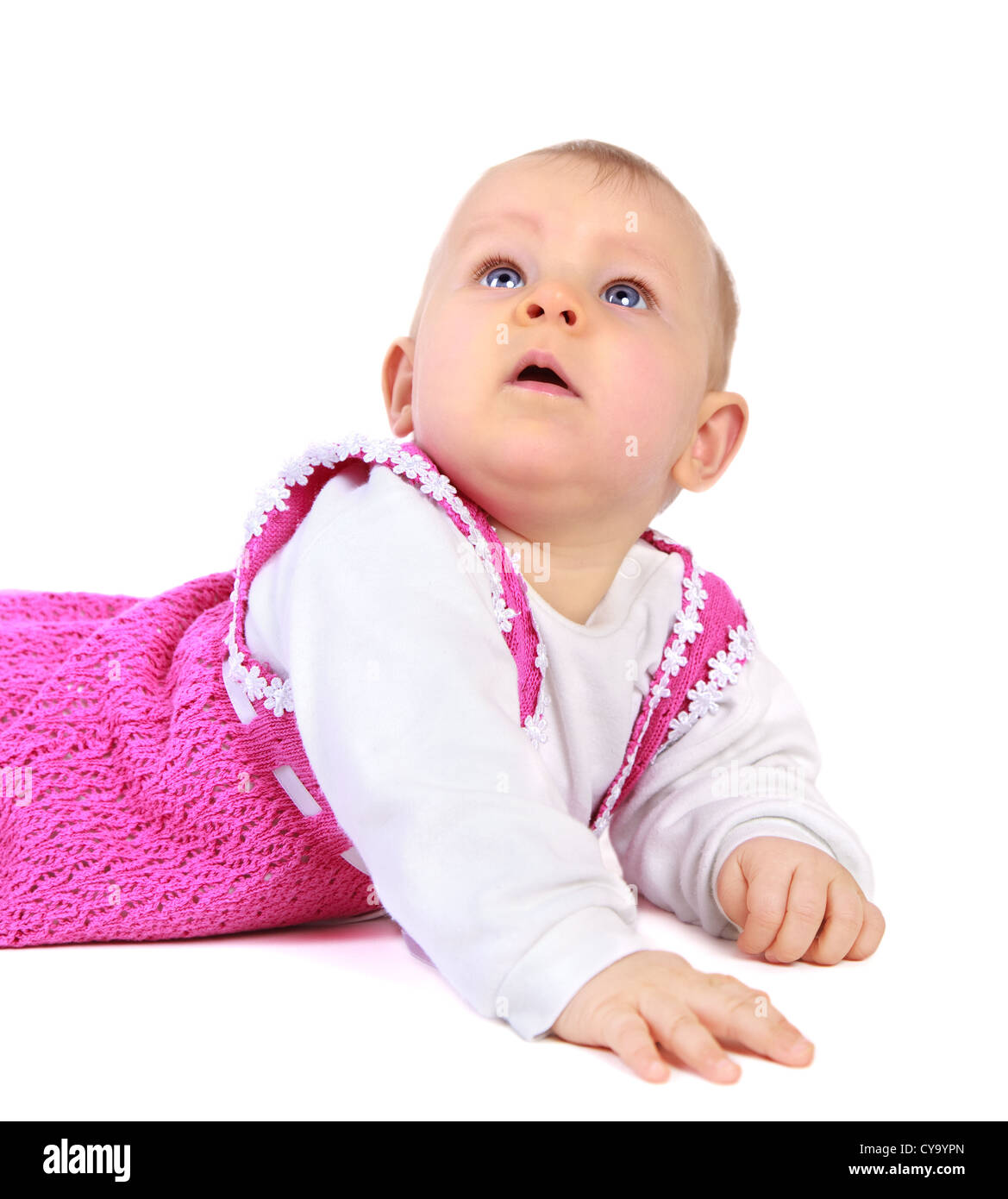 baby looking up Stock Photo - Alamy