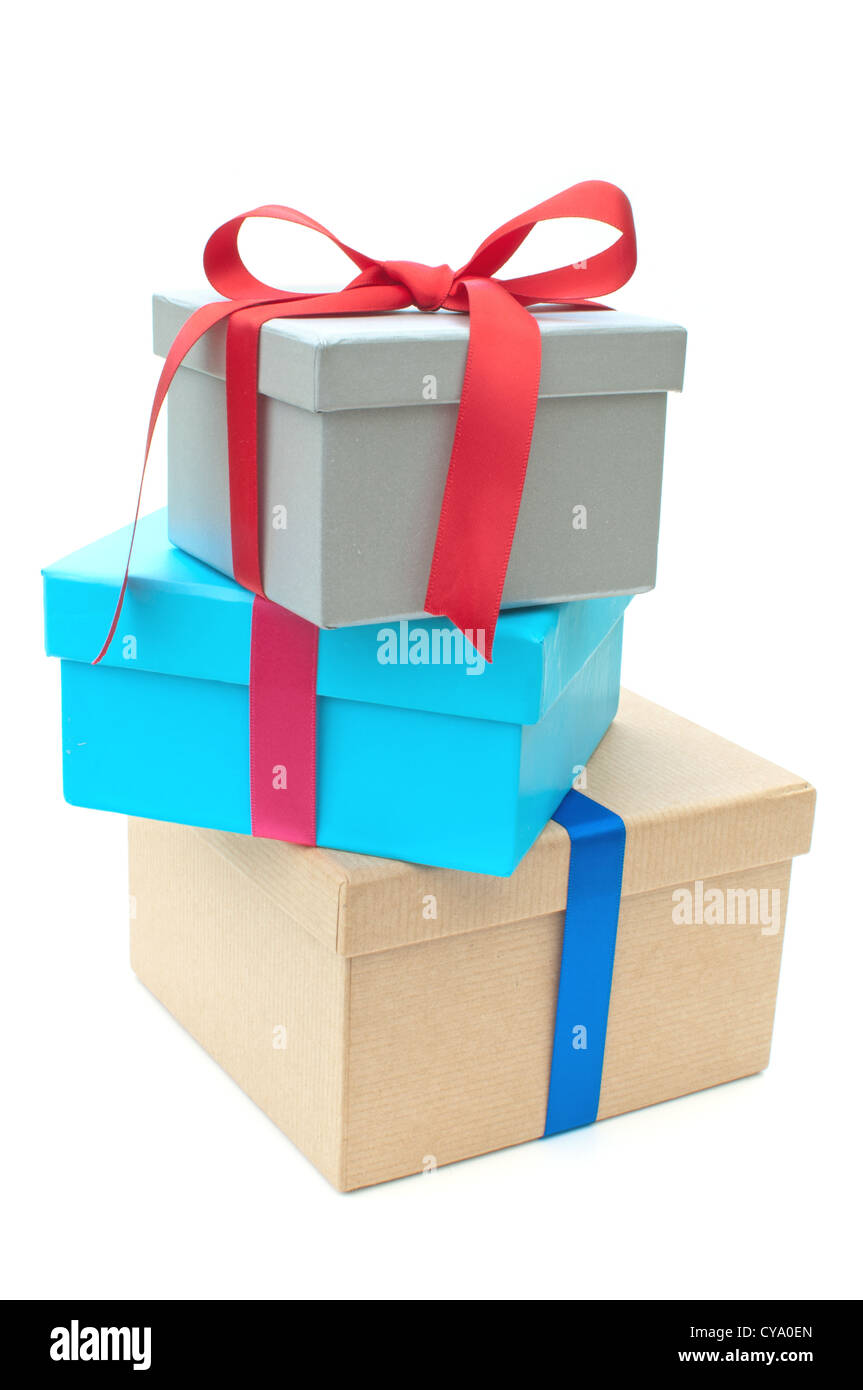 Stack of gifts Stock Photo - Alamy