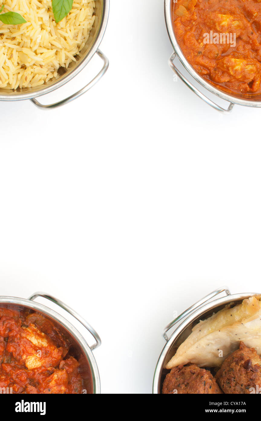 Chicken tikka masala curry spicy indian cuisine takeaway meal dinner hi ...