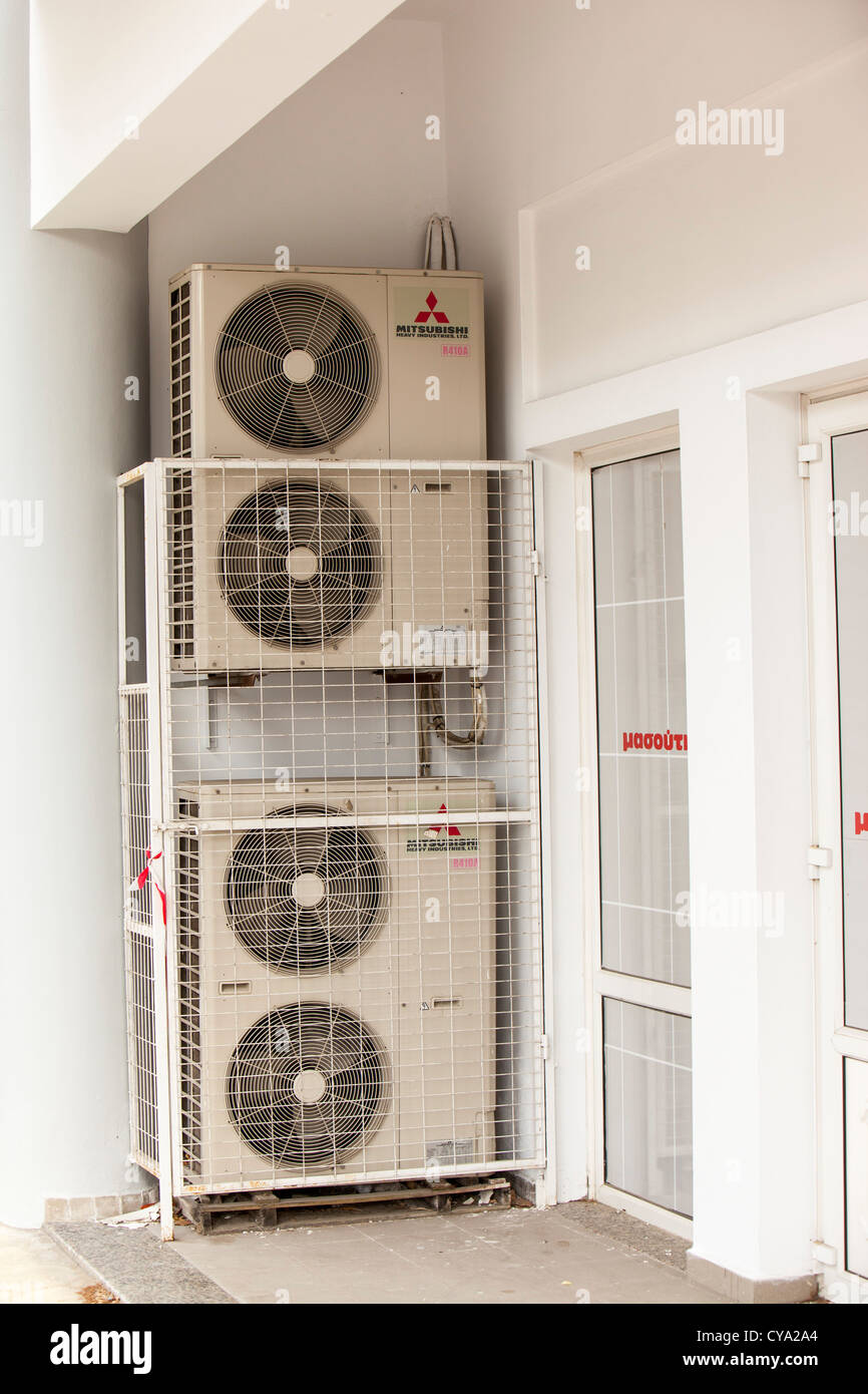 Air conditioning unit greece hi-res stock photography and images - Alamy