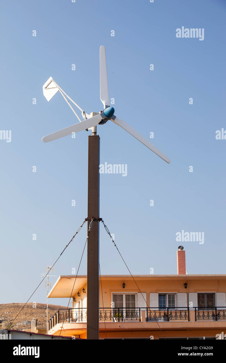 Wind turbine in greece hi-res stock photography and images - Alamy