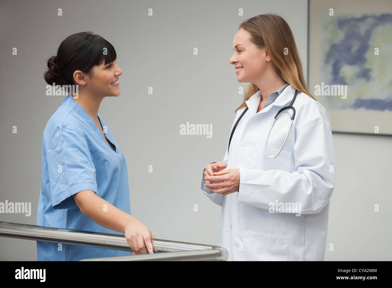 Smiling female doctor nurse in hi-res stock photography and images - Alamy
