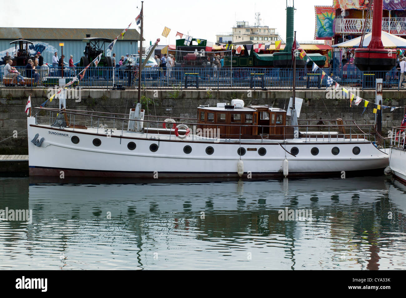 Image of the 'Sundowner', moored up outside the Ramsgate Maritime ...