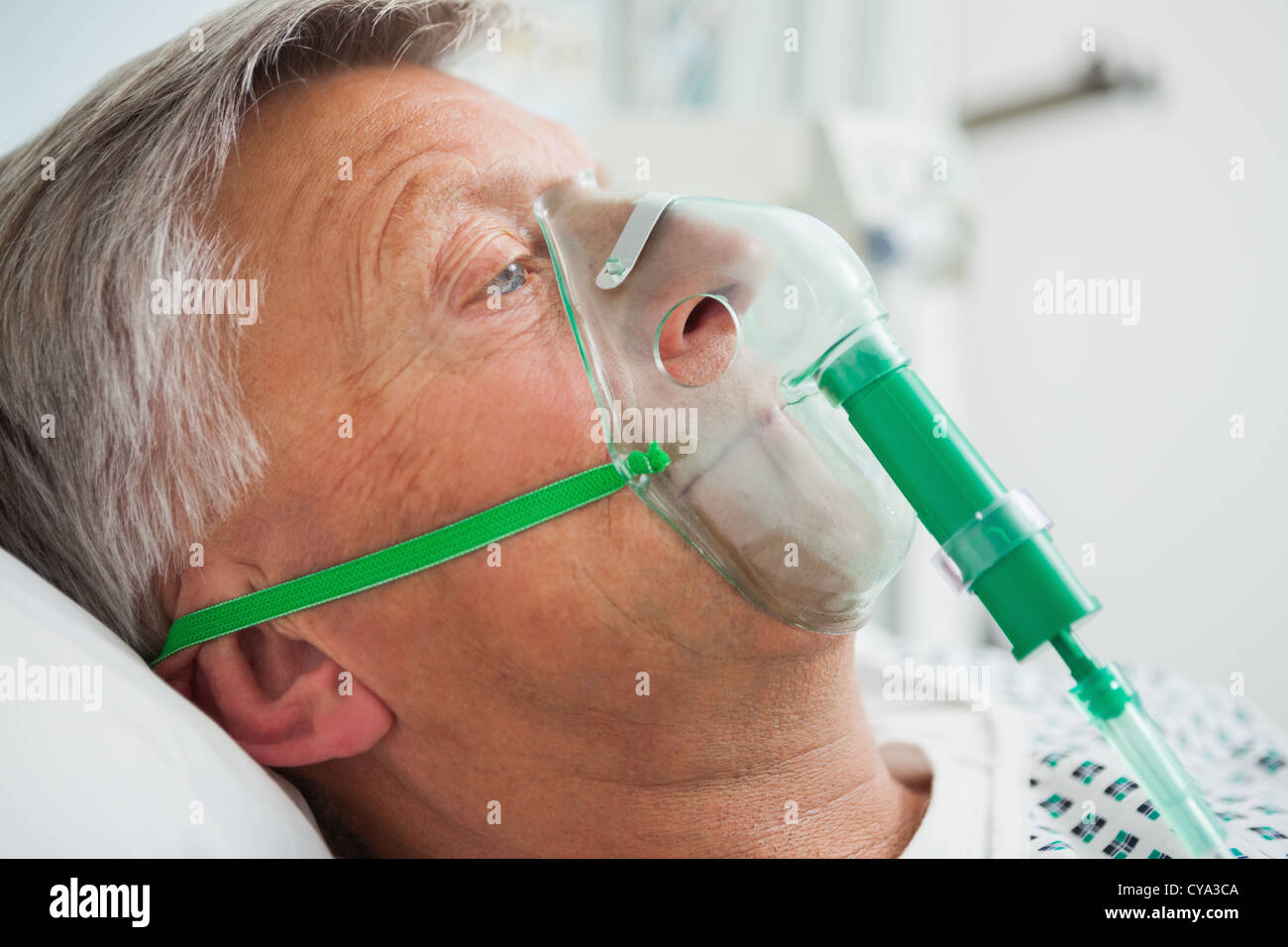 Person With Oxygen Mask