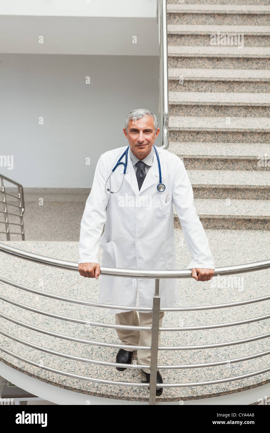 Railing stairs hi-res stock photography and images - Alamy