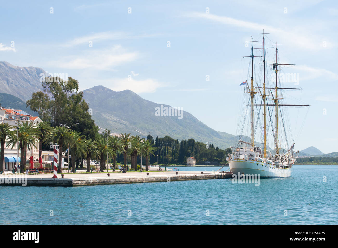 Sailing vessel at the dock Stock Photo - Alamy