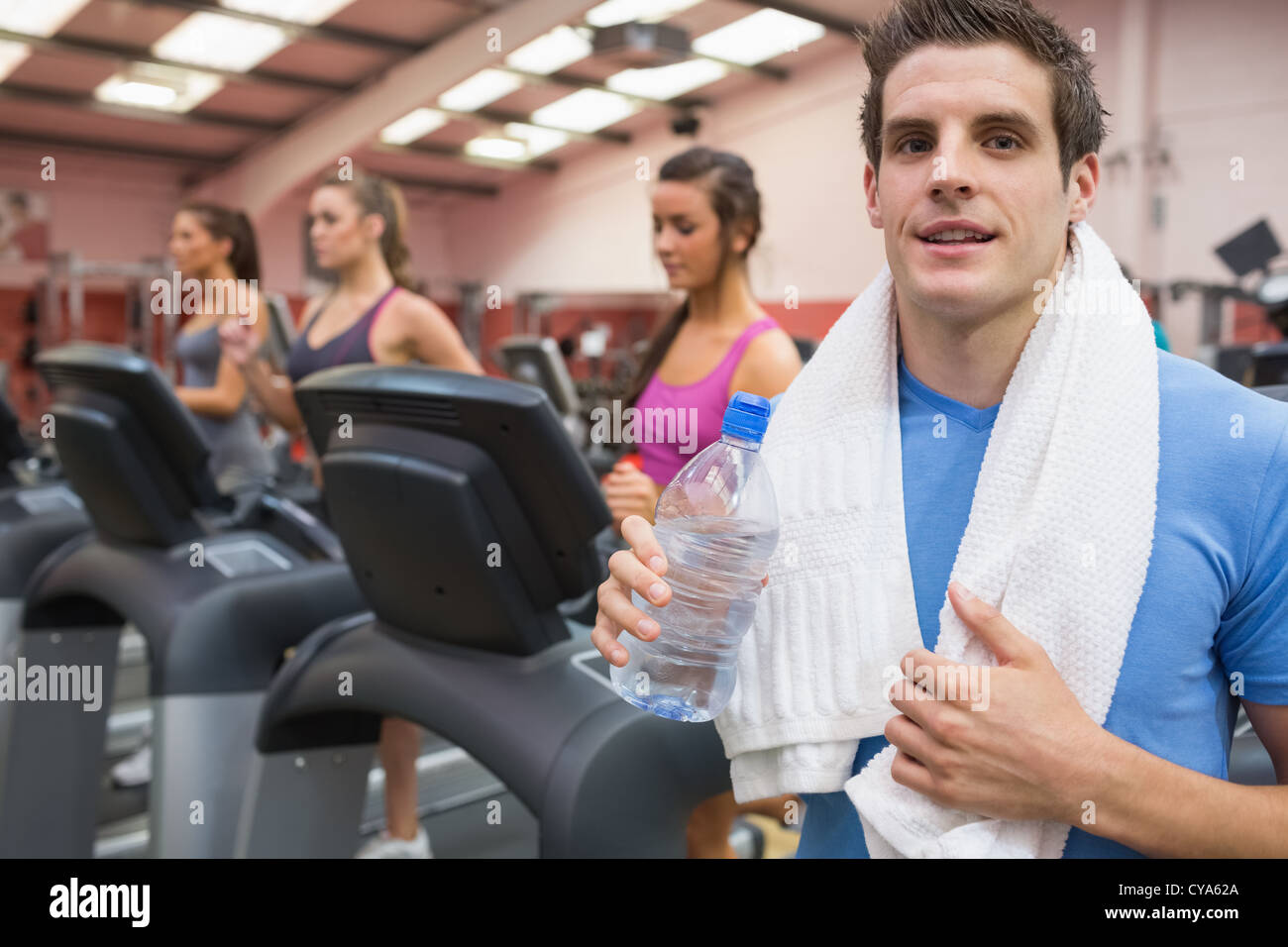 Man smiling in gym Stock Photo - Alamy
