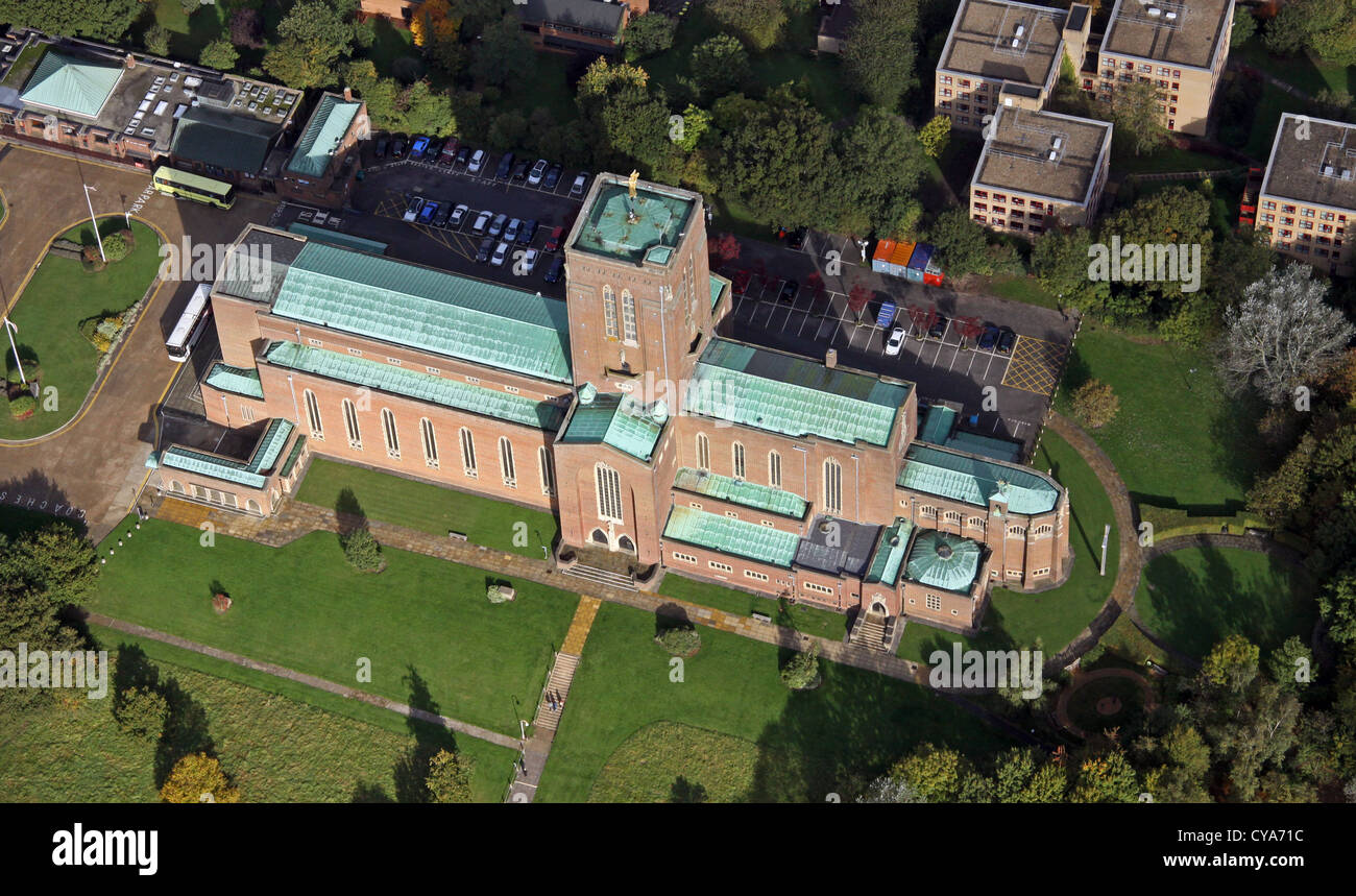 aerial view of Guildford Cathedral in Surrey Stock Photo - Alamy