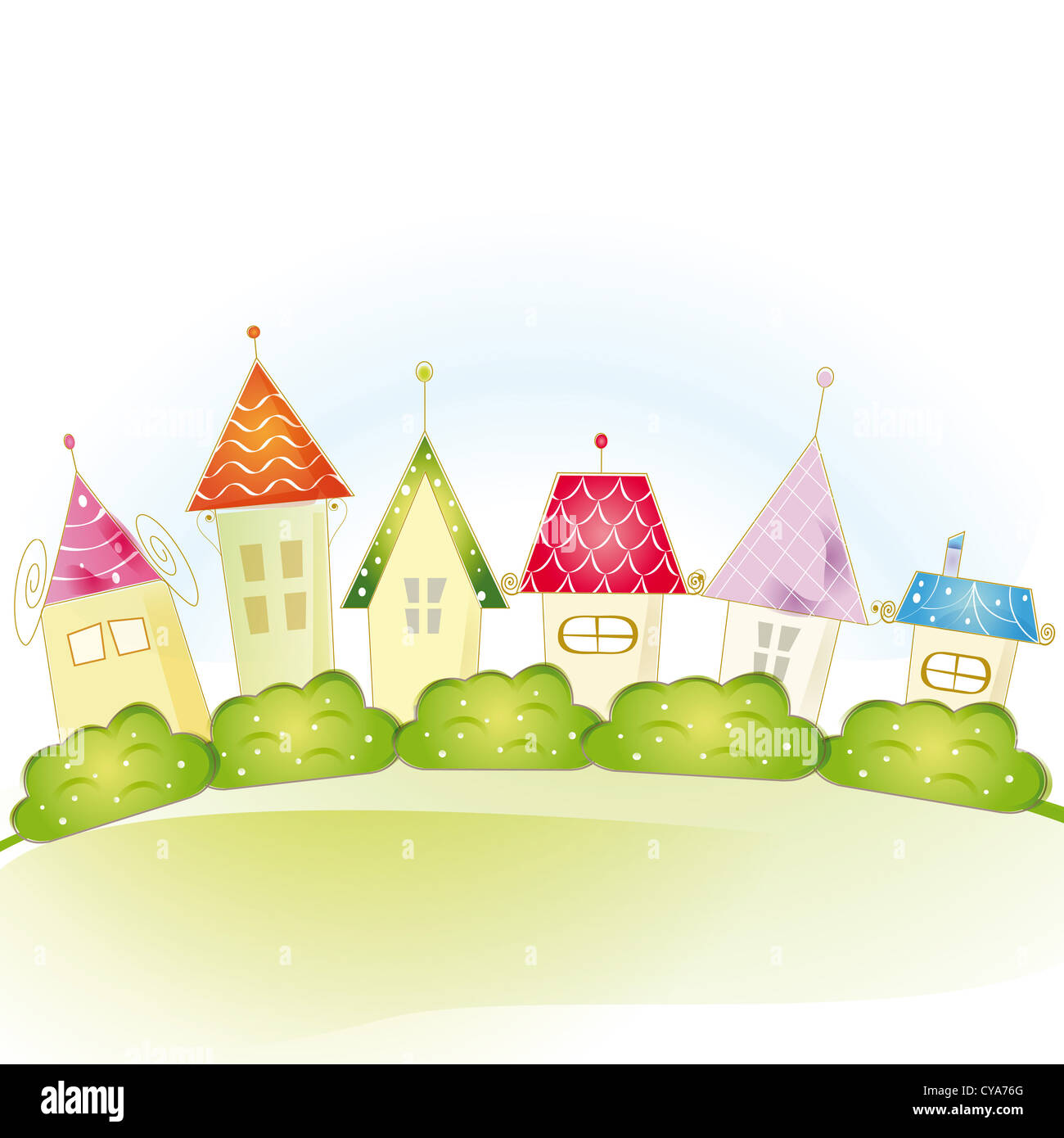 City trees view Cut Out Stock Images & Pictures - Alamy