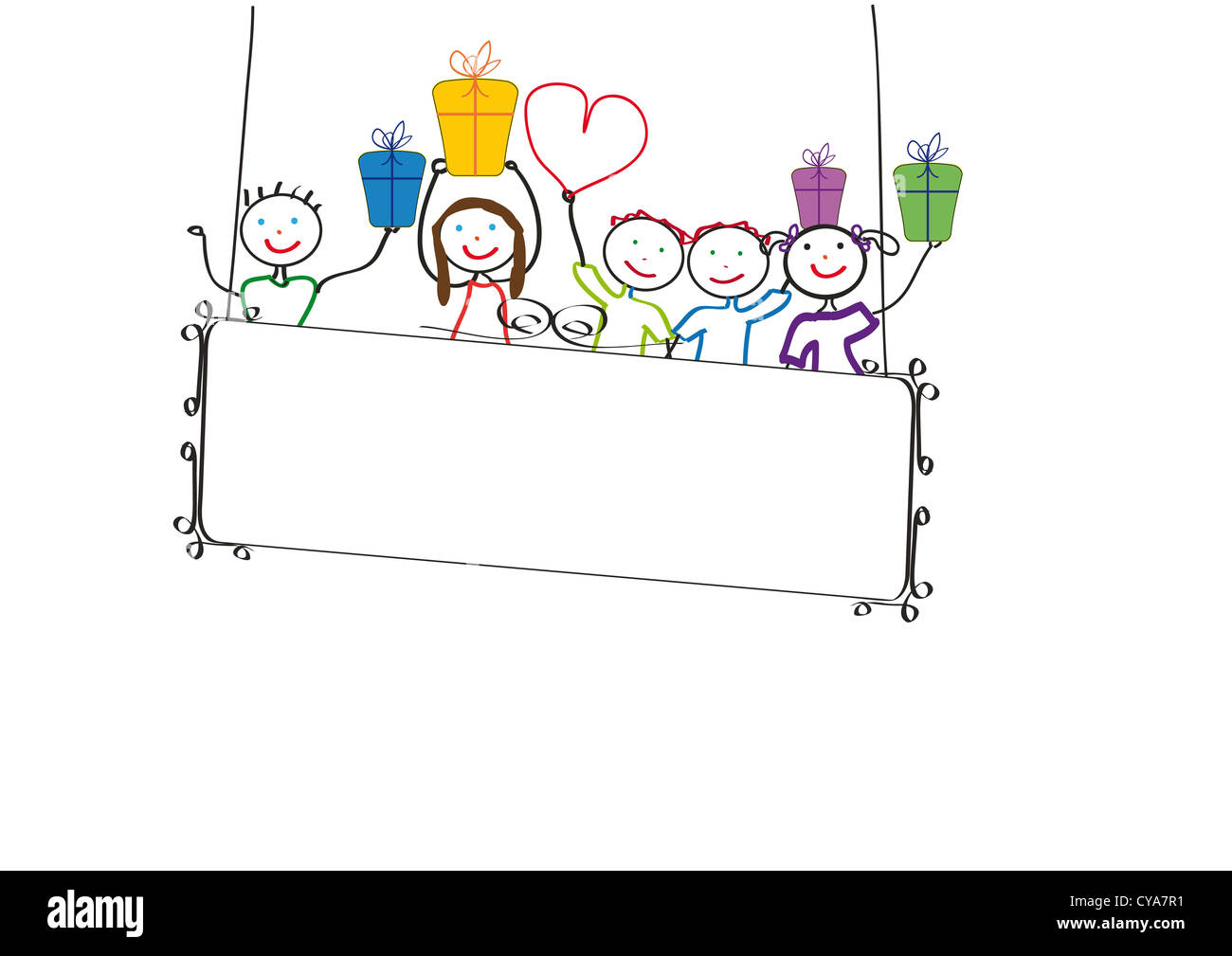 Kids birthday greeting card Cut Out Stock Images & Pictures - Alamy