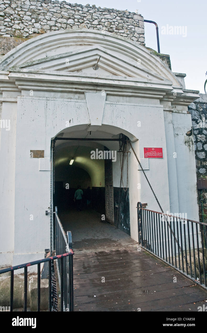 The Landport Gate was once the only way into the Fortress of Gibraltar ...