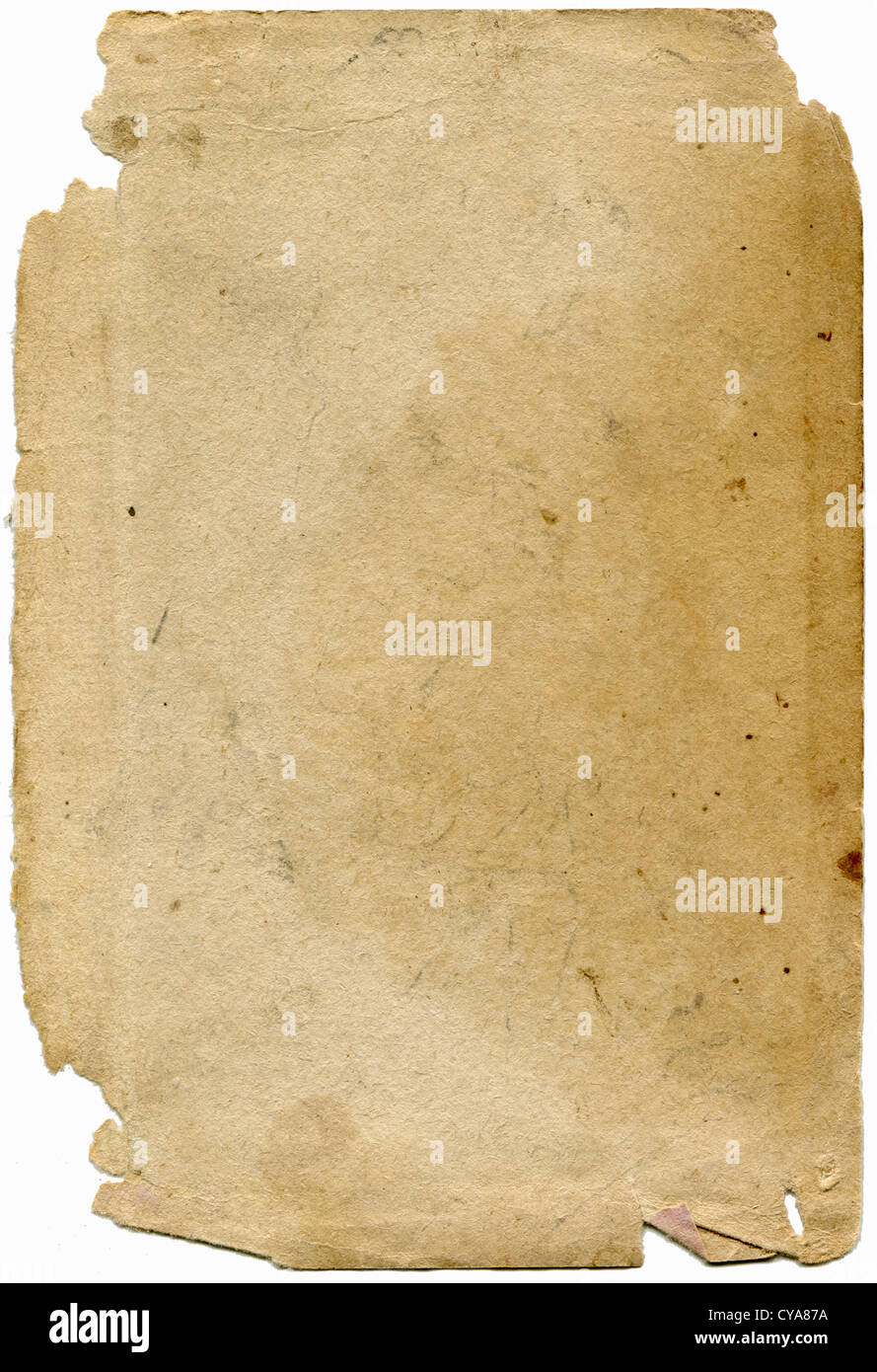 old paper isolated on white Stock Photo - Alamy