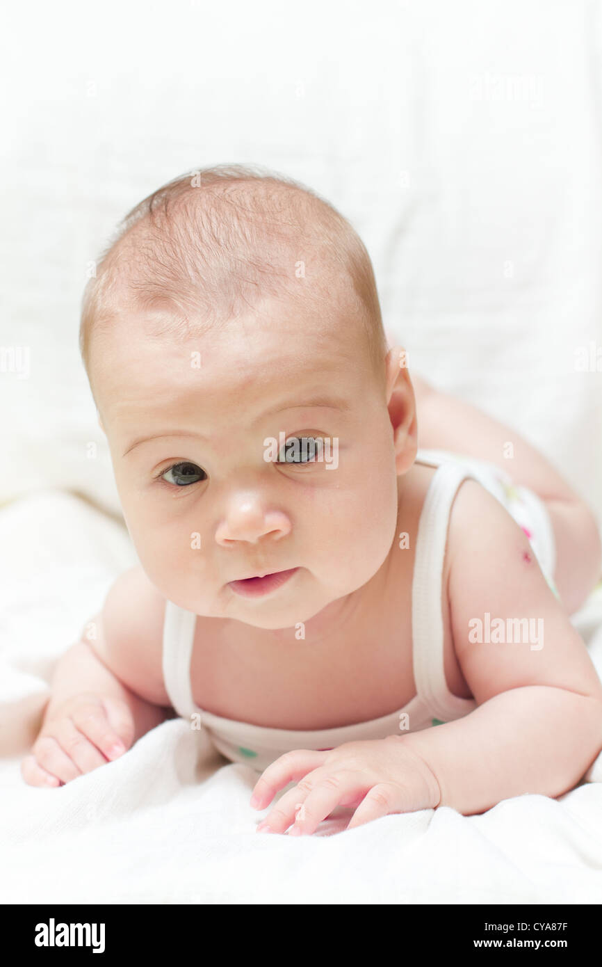 Portrait of cute baby girl Stock Photo - Alamy