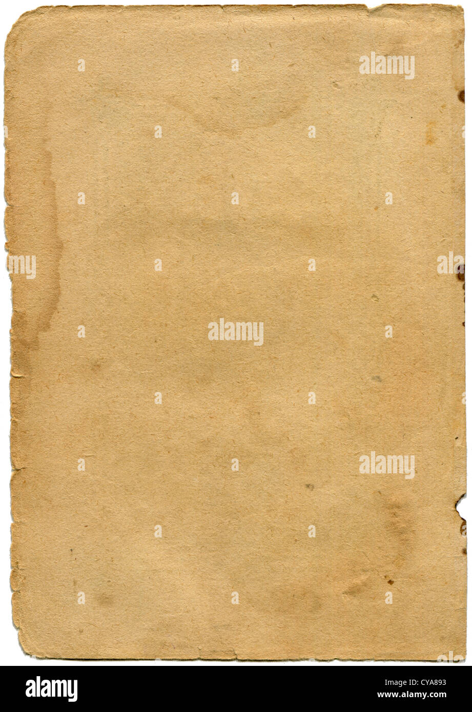 old paper isolated on white Stock Photo - Alamy