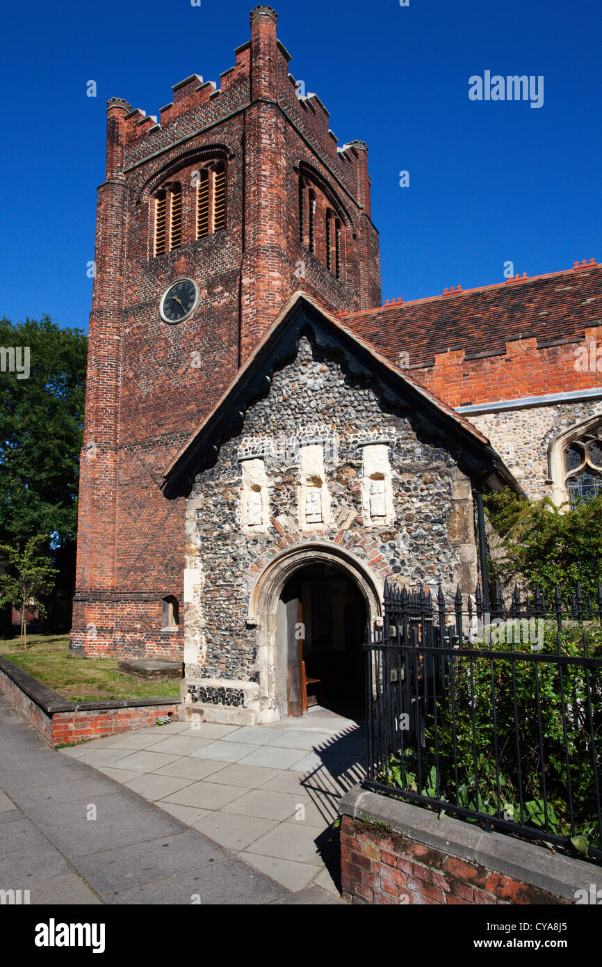 The Red Brick Tower of St Mary at the Elms Parish Church Ipswich ...