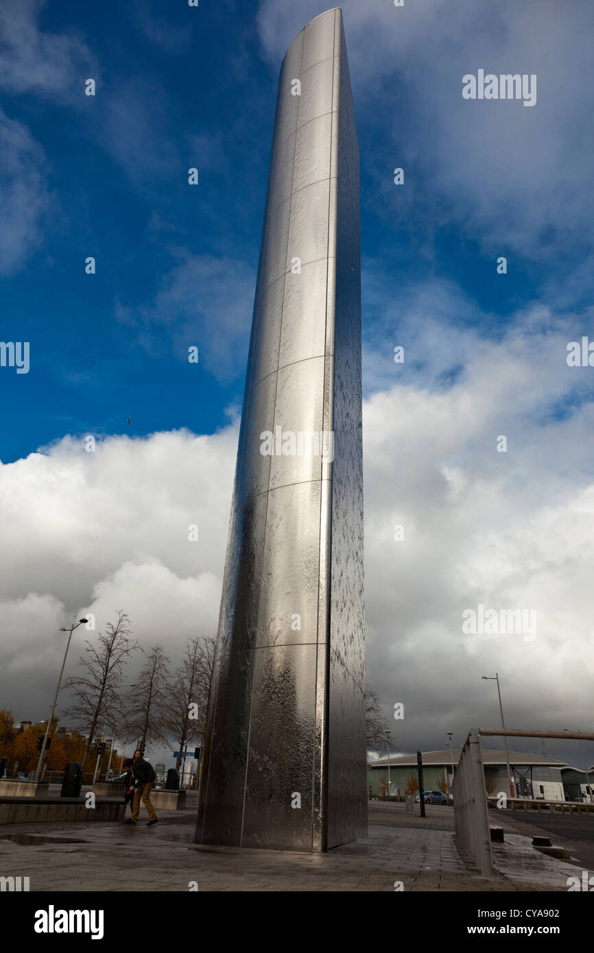 Modern architecture giant public plaza precinct space water feature hi ...