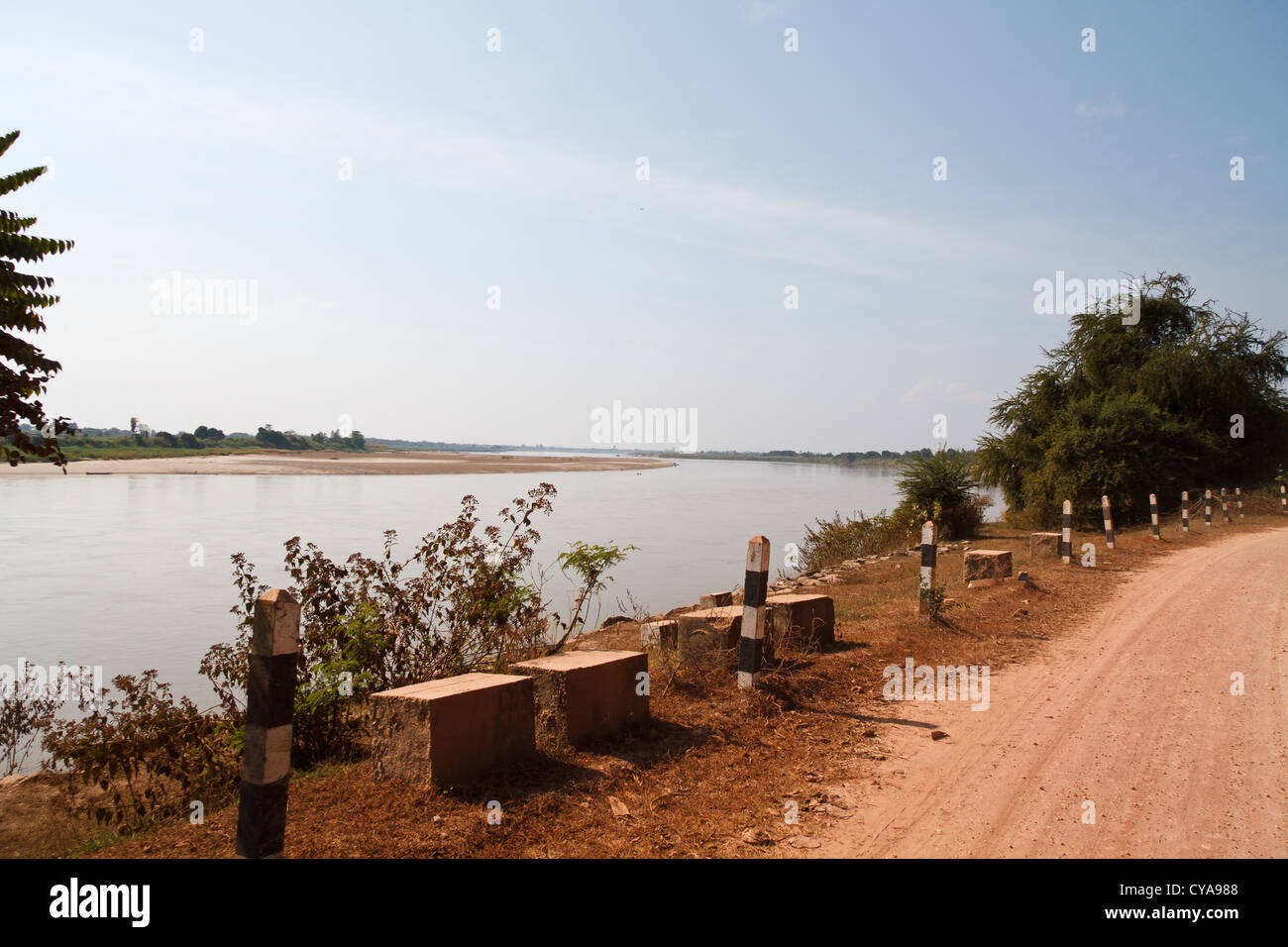 The Banks of the River Mekong in Laos Stock Photo - Alamy