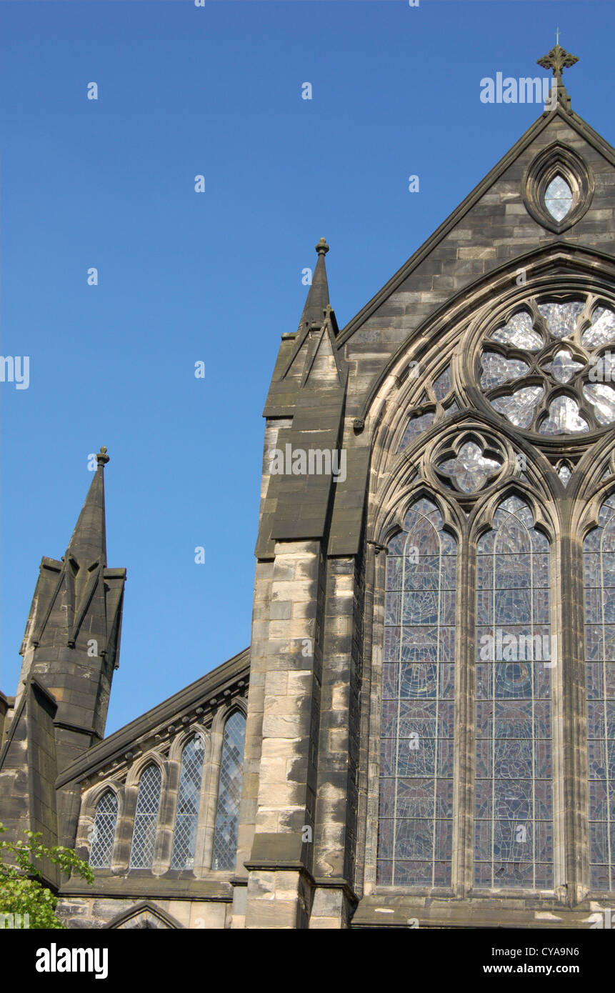 Facade of the Church of Scotland Cathedral in Glasgow, Scotland Stock ...