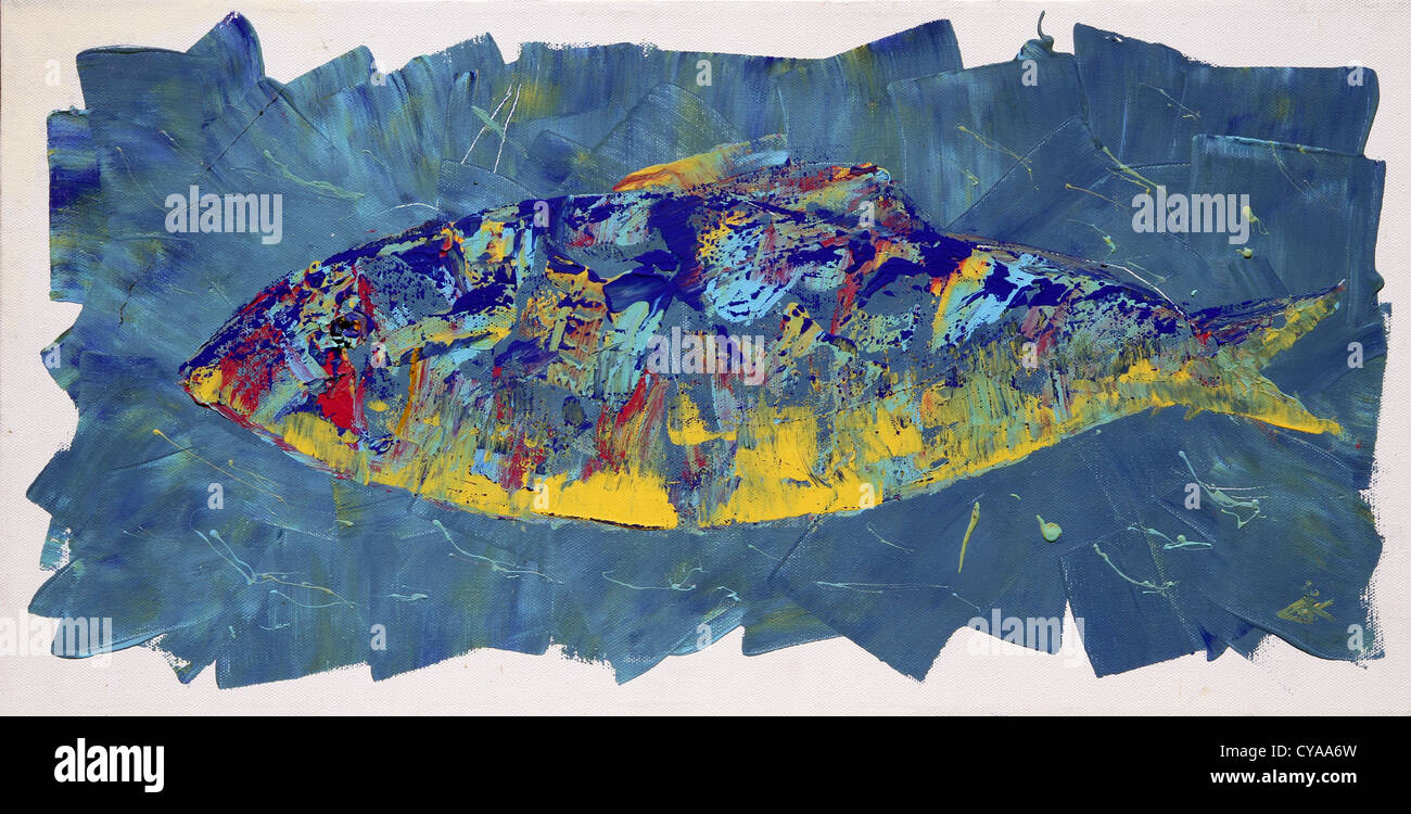 Abstract Paintings Of Fish