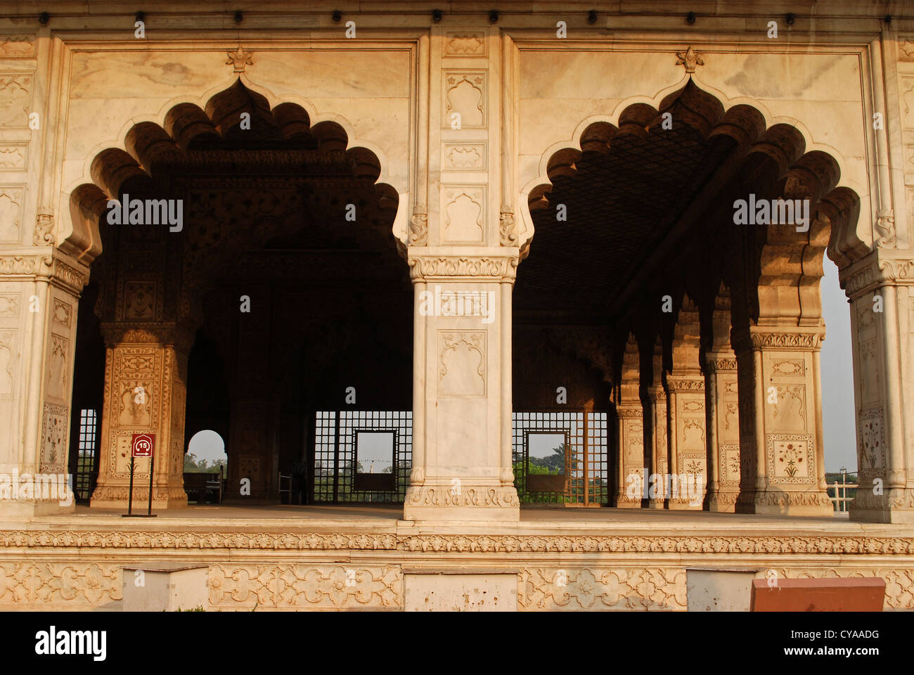 marble building inside red fort,delhi,india Stock Photo - Alamy
