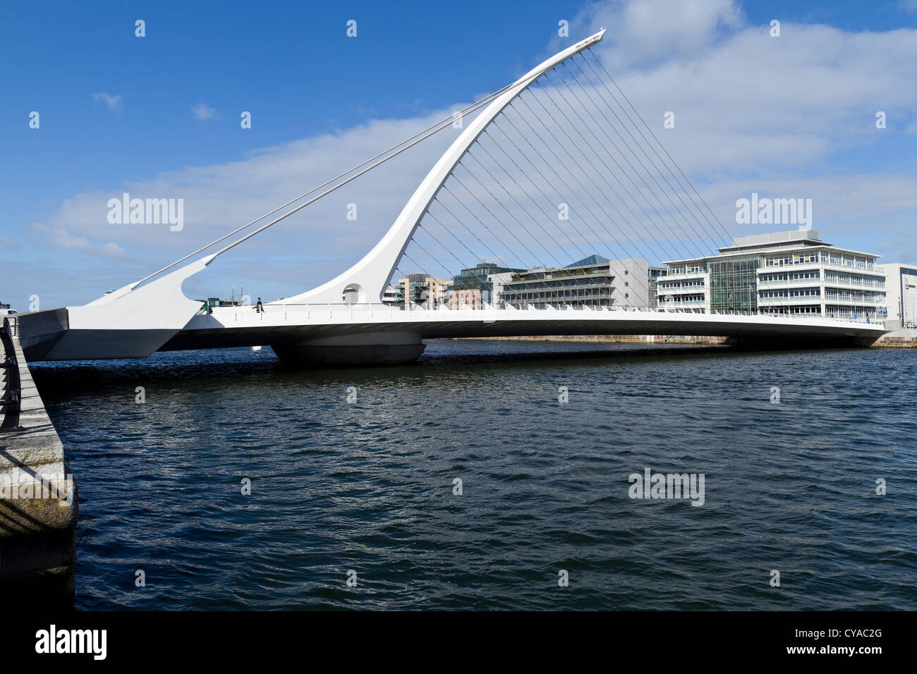 The Samuel beckett bridge in Dublin, designed by Santiago Calatrava ...
