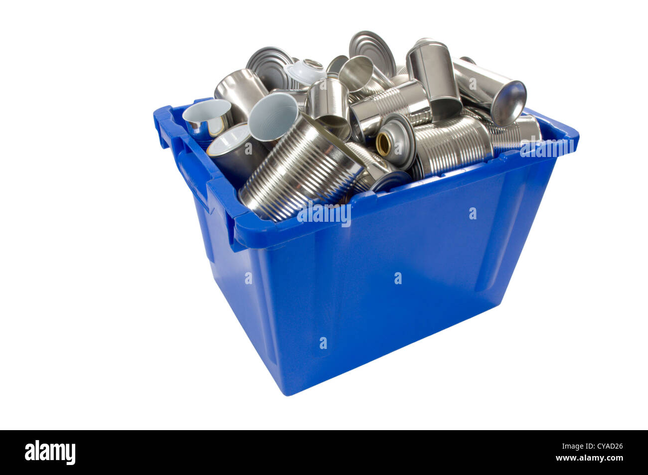 Blue cans Cut Out Stock Images & Pictures - Alamy